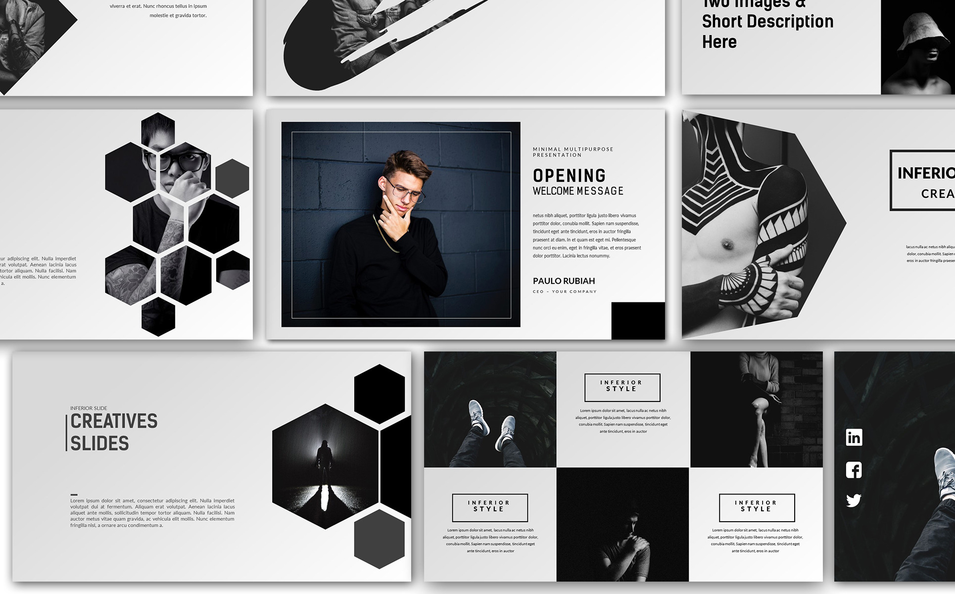 Inferior Creative Presentation Keynote Template Free Download 